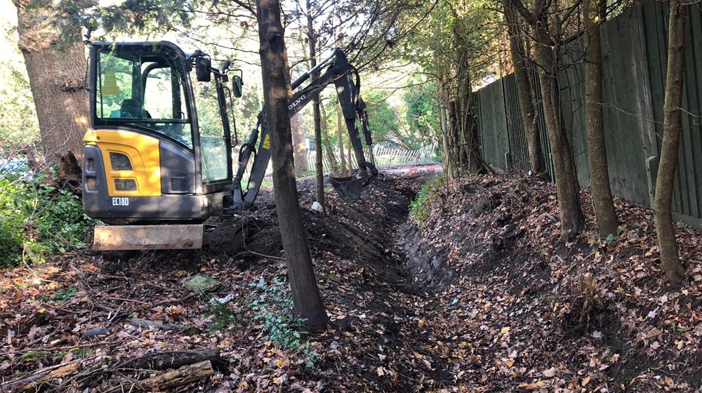 Mini Digger Hire & Driver - KRB Landscaping & Digger Hire